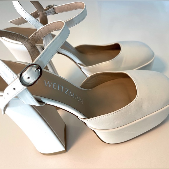Stuart Weitzman | Shoes | Gently Worn Stuart Weitzman 6 White Platform ...